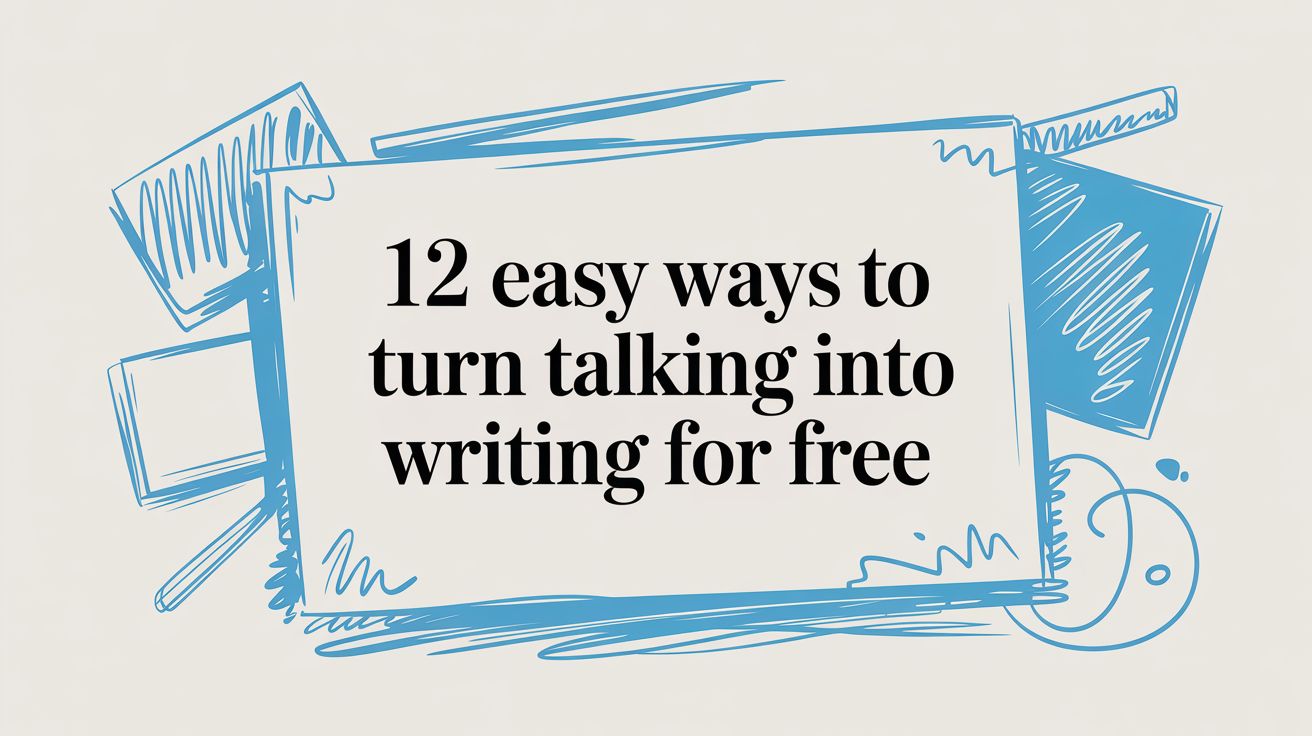말하는 내용을 글로 바꾸는 12가지 쉬운 방법 (무료)